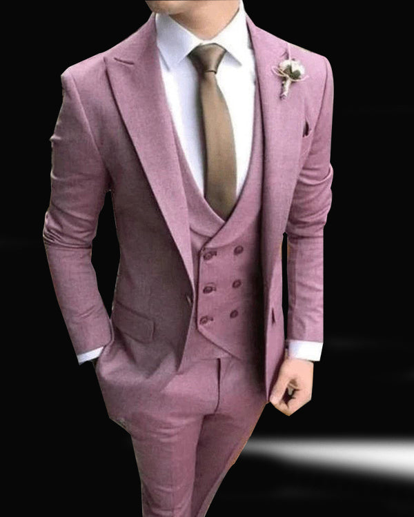 Three pieces Men's Prom Suits Plum Purple – classbydress