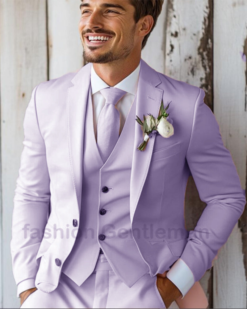 Light Purple Lavender Prom Suit For Man Gradaution Party Outfits for B ...