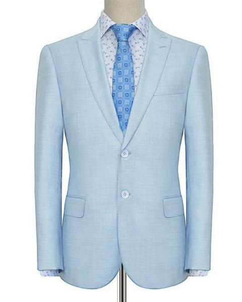 Sleek Light Blue Suits for Men 2 Pieces Summer Wears CS2439 – classbydress
