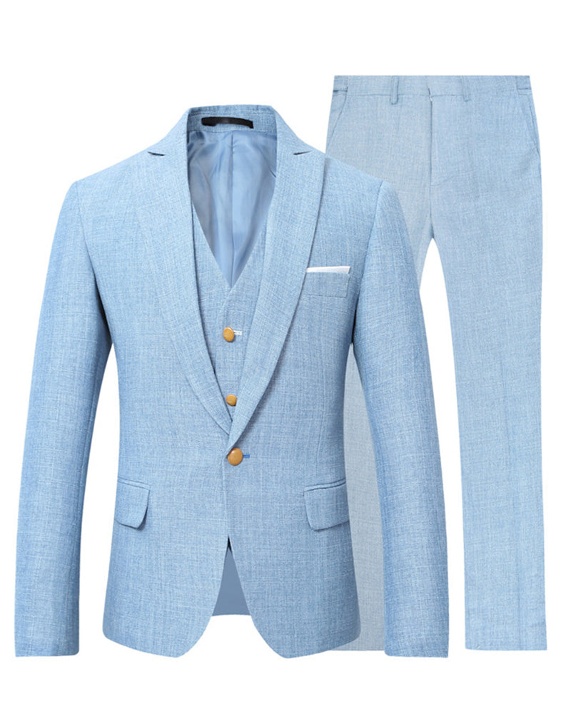 New Men Suit Party Dress Blue Wedding Suits for Men Tuxedo MX321 ...