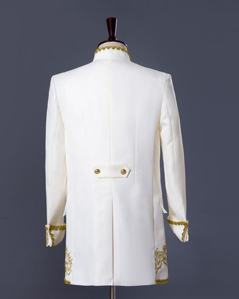 Classic Three Piece Embroidery Palace Stage Singer Wedding Suits Lates ...